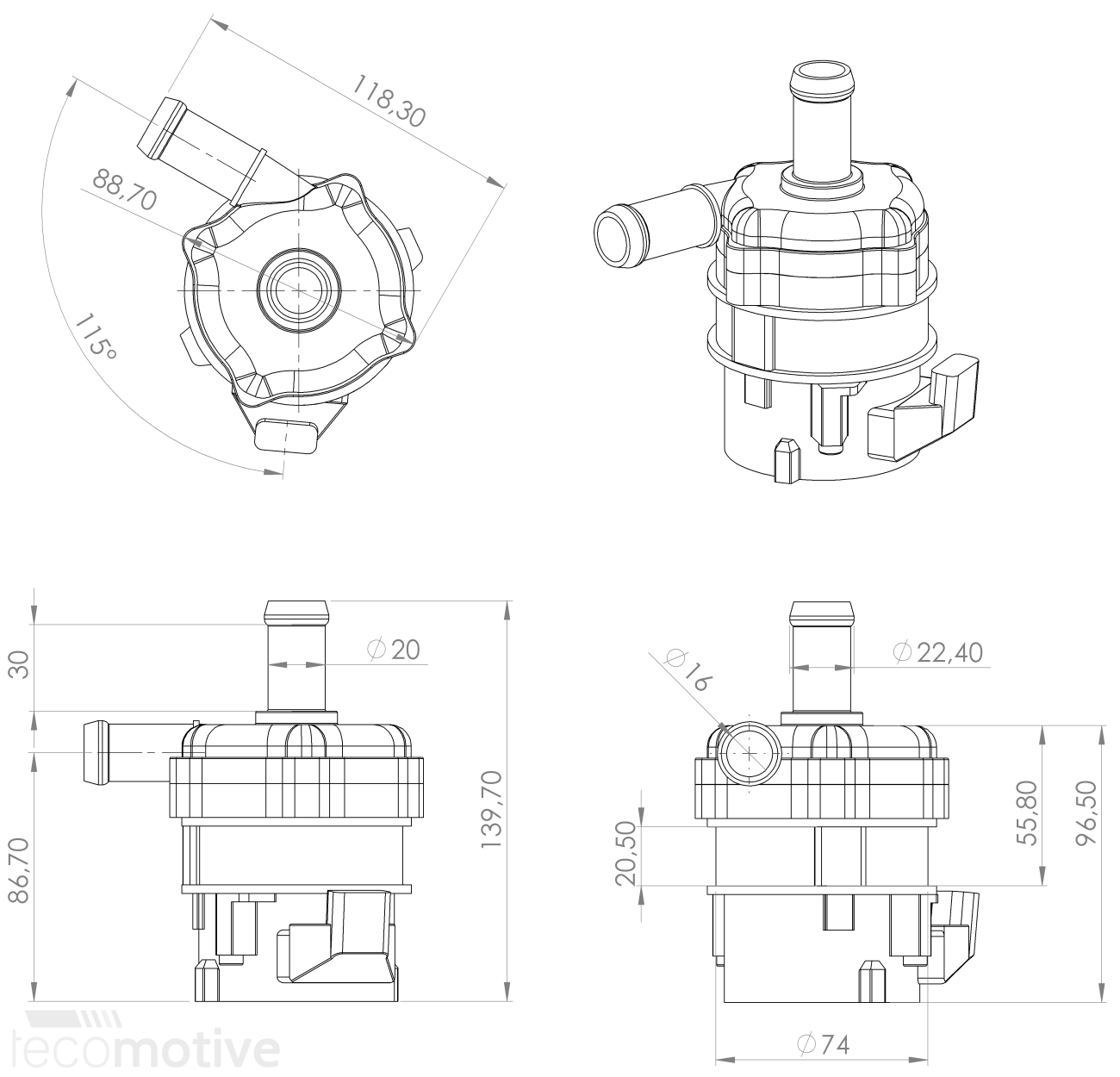 Tecomotive - Pierburg CWA100